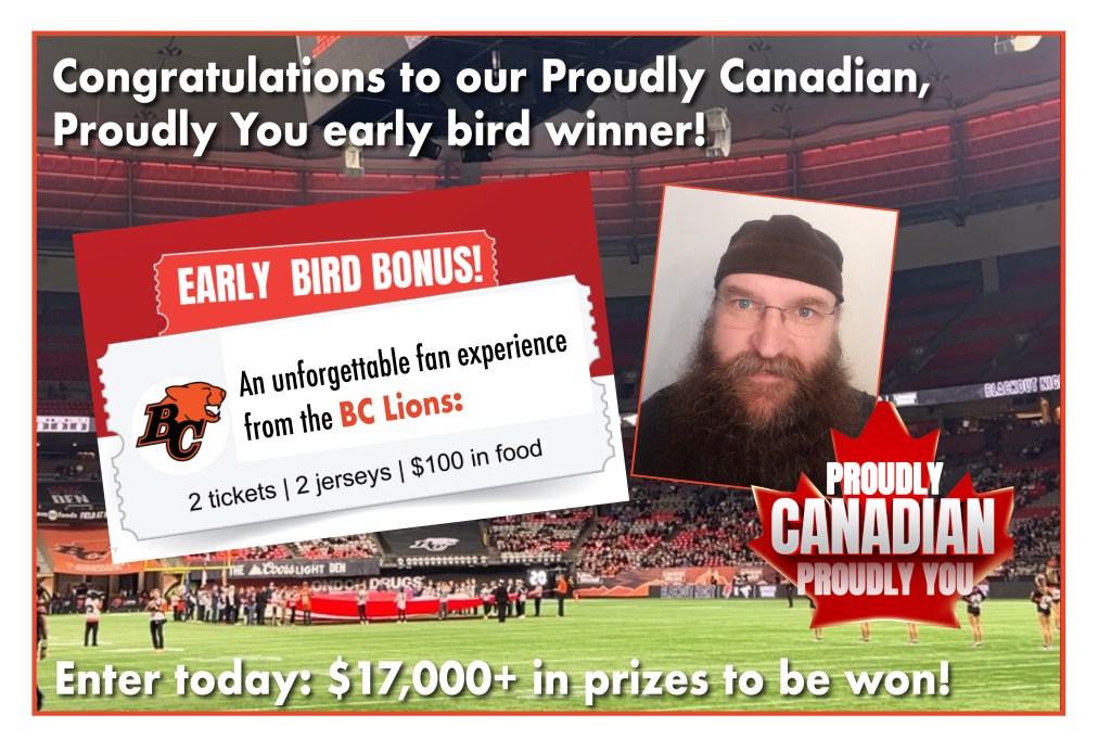 Congratulations to the first Proudly Canadian Contest winner! | Sylvan ...